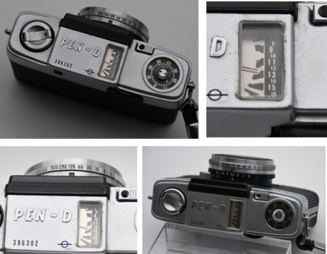 OLYMPUS half-size camera exposure meter supplemental section ...