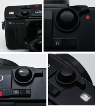 Shutter lock lever design for FUJIFILM’s FUJICA brand film autofocus ...